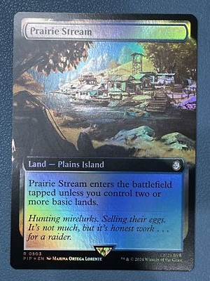 Prairie Stream (Extended Art) Foil Fallout MTG PIP | eBay