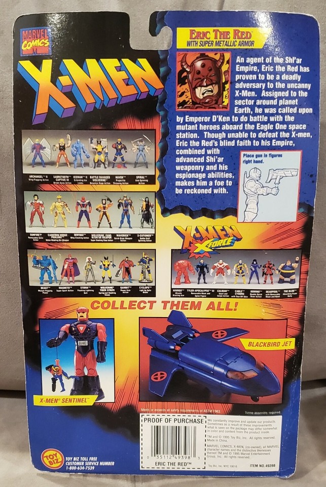 Toy Biz Marvel X-Men Invasion Series Eric The Red Action Figure 1995 | eBay