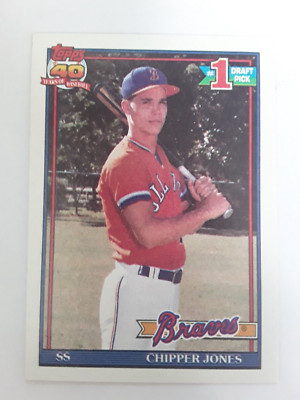 1991 Topps CHIPPER JONES - Rookie Card #333 (RC) Braves-NRMT | eBay