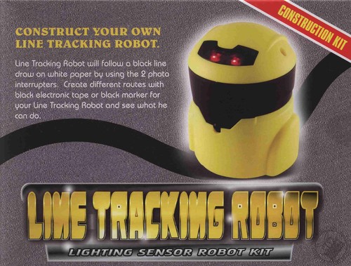 Line Tracking Robot Kit (Lighting Sensor Robot Kit) No Soldering Elenco ...