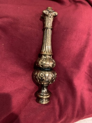 Gold Finished Cast Metal Lamp Column Break Body Part Floral Imagery | eBay