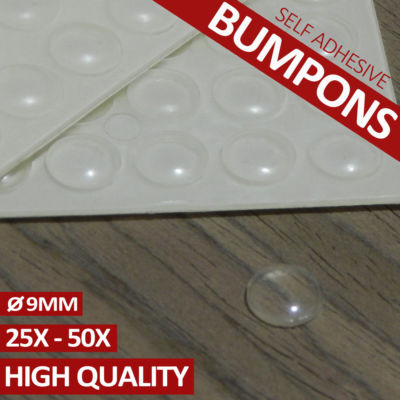 50pcs Clear Self Adhesive Flat Topped Rubber Feet Bumpon Chopping Board ...