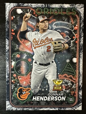 2024 TOPPS HOLIDAY METALLIC TREE PARALLEL GUNNAR HENDERSON BALTIMORE ...