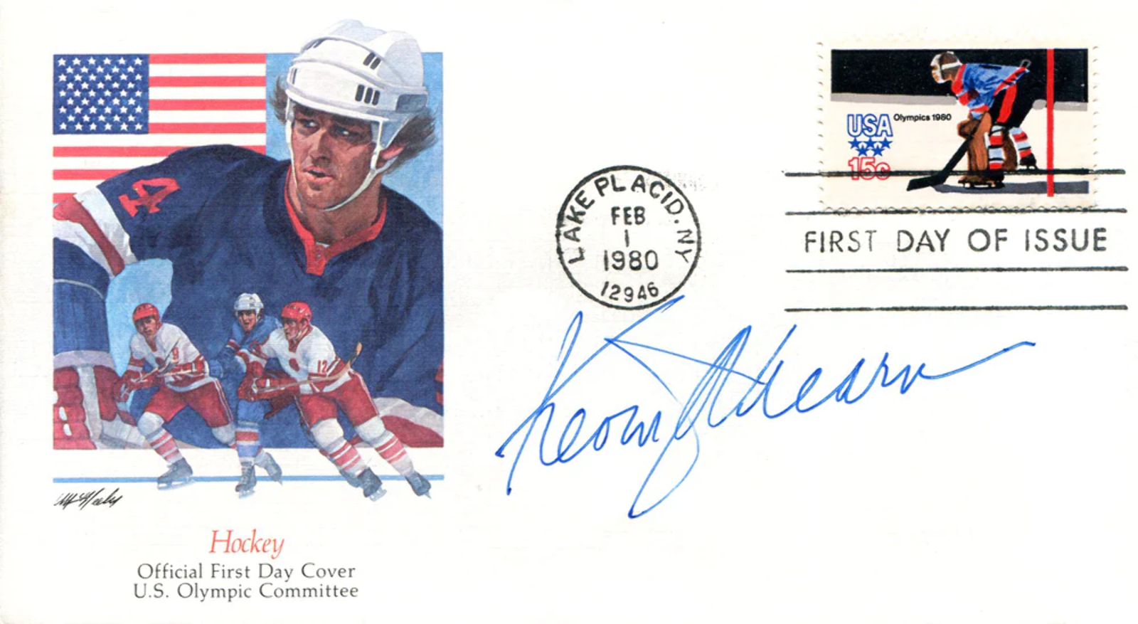 Kevin Ahearn Autographed First Day Cover | eBay