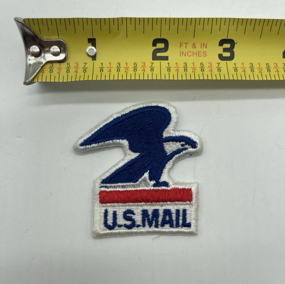 Vintage U.S. Mail Postal Service Eagle Logo Patch Sew On Twill Genuine ...