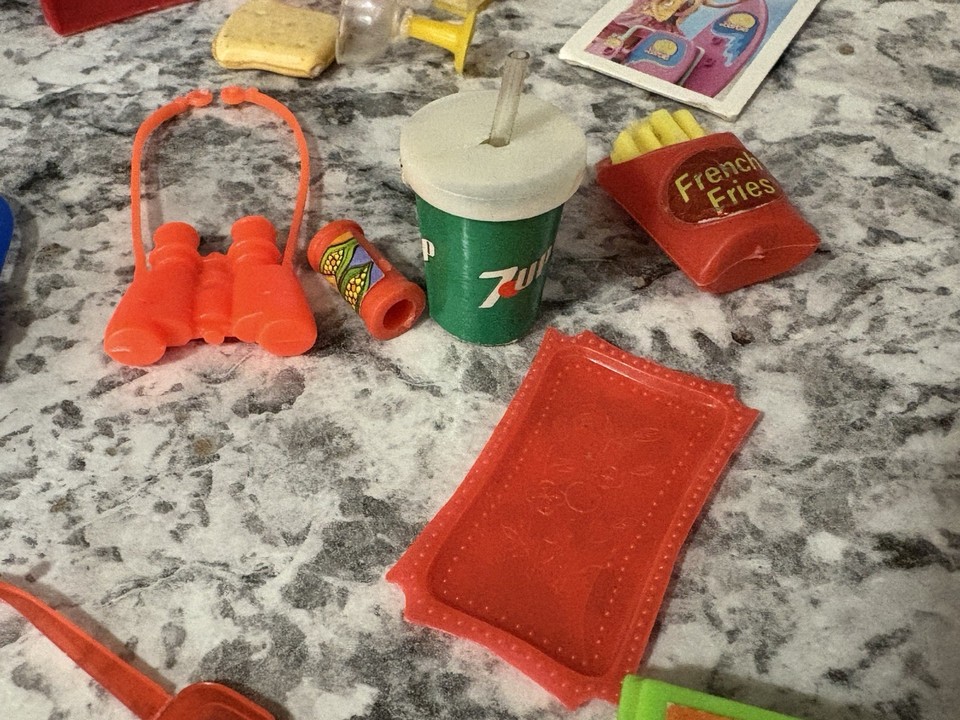 Barbie Doll White Rotary Telephone Busy Morning Surfboard Flippers Hats ...