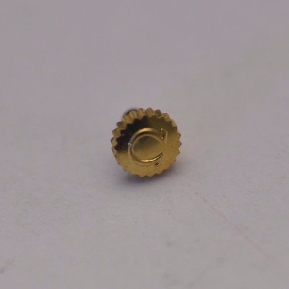 Omega watch Crown 3.6mm yellow gold plated NOS | eBay