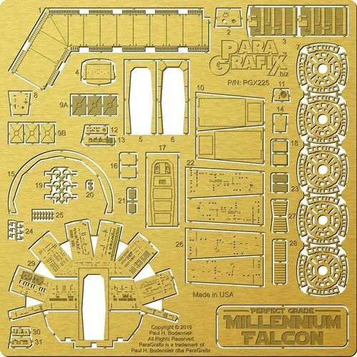 Perfect Grade Star Wars Millennium Falcon 1/72 Scale Model Kit ...