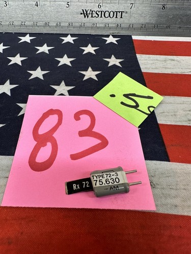 Rc Crystal: RECEIVER AM/RX/CH#72/75.630 PreOwned USA Shipped | eBay