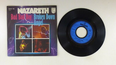 7" Singolo Vinile - Nazareth – Bad Bad Boy / Broken Down Angel – S12147 ...