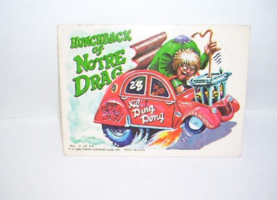 Weird Wheels Trading Card Hunchback of Notre Drag 1980 Topps | eBay