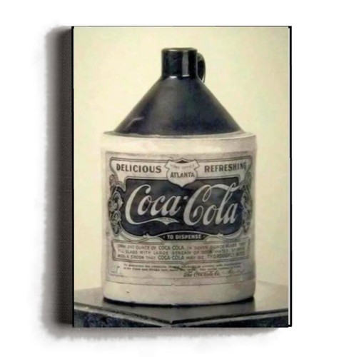 Rare Framed 1894 First Coca-Cola Coke Bottle Vintage Photo. Jumbo ...