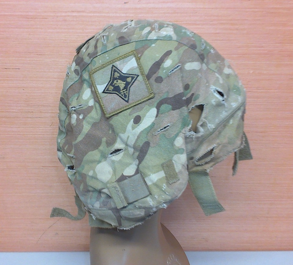 US Army 101st Airborne STB OCP Camo ACH MICH Combat Helmet Cover w/ HCI ...