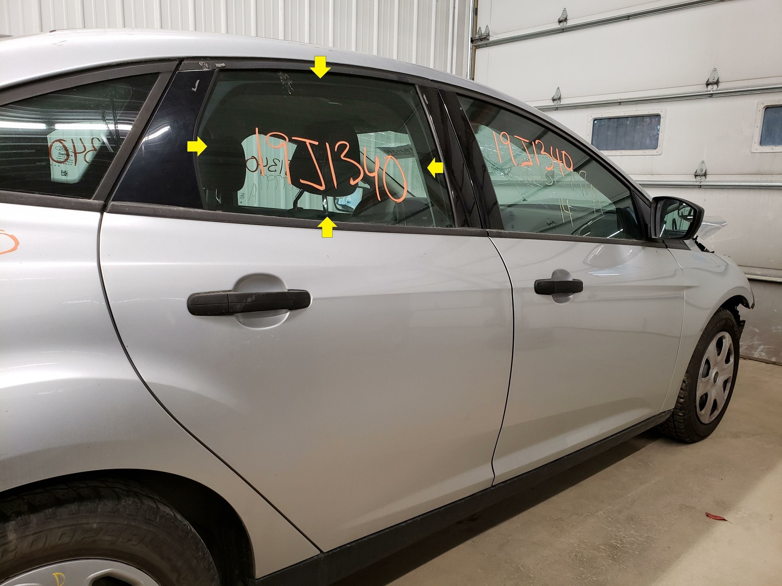 2014 FORD FOCUS PASSENGER RIGHT REAR DOOR GLASS WINDOW ONLY | eBay