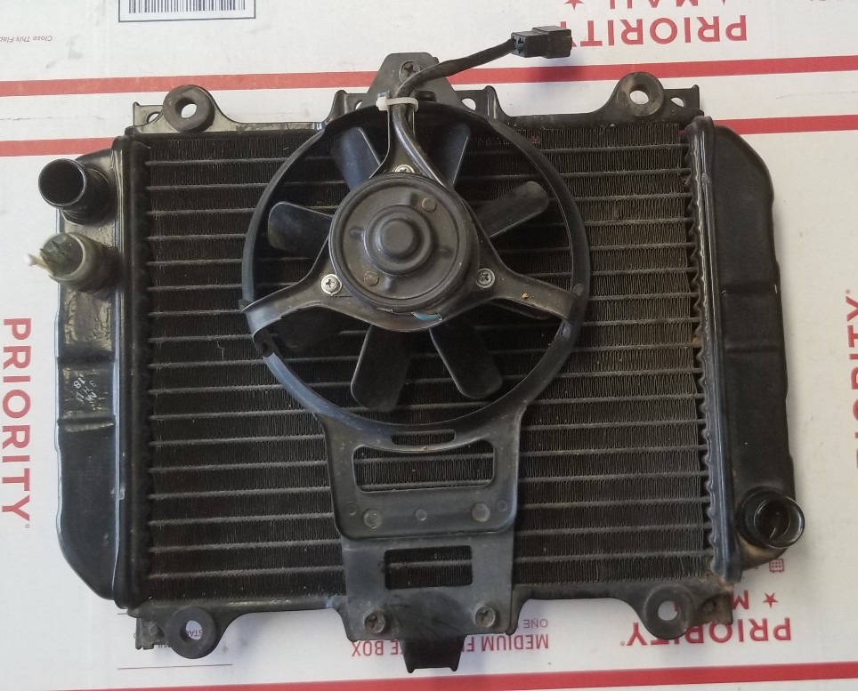 97-09 Kawasaki Ninja EX500 EX 500 Radiator with Cooling Fan | eBay