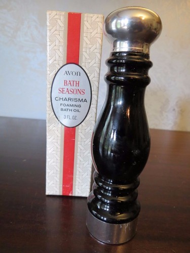 VINTAGE AVON 1969 BATH SEASONS 3oz CHARISMA FOAMING BATH OIL EMPTY | eBay