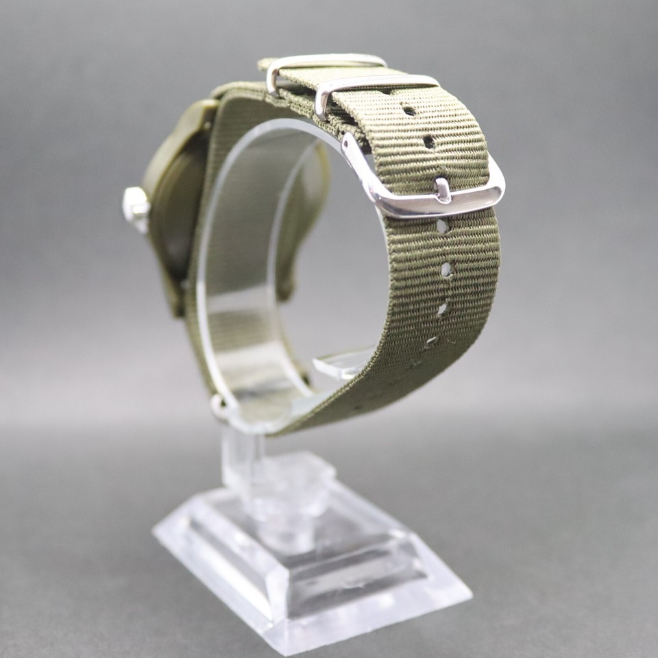 [NEW] Daiso Military Watch Hattori Olive Khaki Green Qz Watch From ...