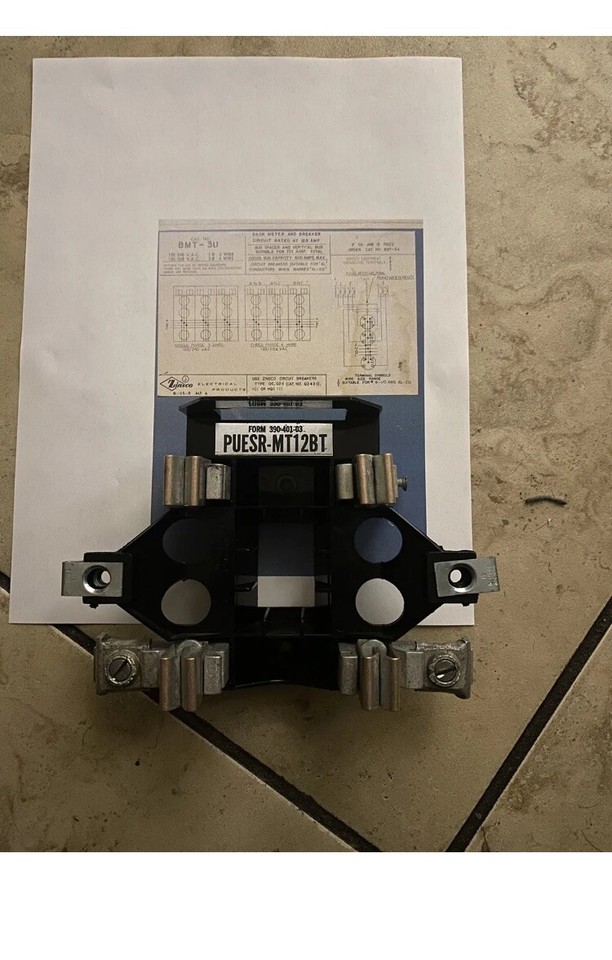Zinsco Meter Socket PUESR-MT12BT 100 125 or 200A Multi Meter. Only 1 Ps ...