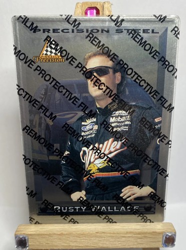 RUSTY WALLACE 1997 Pinnacle Precision STEEL w/ Puzzle Back & Protective ...