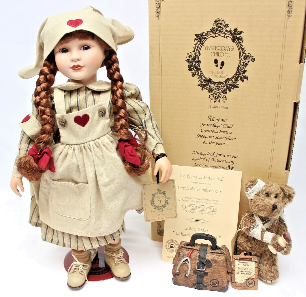 1999 Boyds Yesterday's Child Collection KATHERINE 16" Lmt Ed Porcelain ...