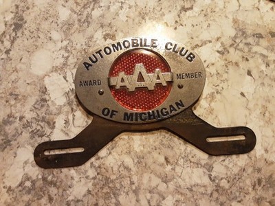 Triple AAA Automobile Club Reflective Emblem Antique 1940's-1950's | eBay