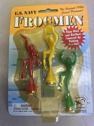2002 US Navy Frogmen Cereal Divers Baking Powder Water Toys 1955 ...