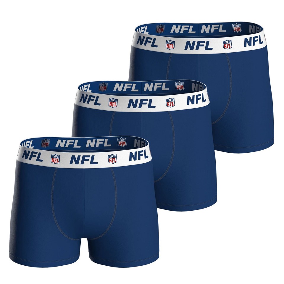 NFL Men's Boxer Shorts, 3er Pack - NFL Shield 3Pack Boxers, Cotton ...