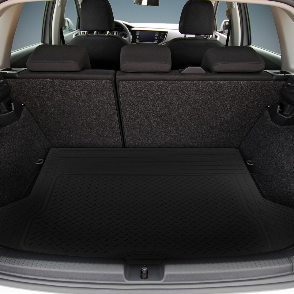 FH Group Universal Fit Trimmable Rubber Trunk Cargo Mat Liner for Car w ...