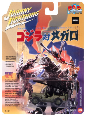 Johnny Lightning Pop Culture Godzilla WWII 1973 Willys MB Jeep 1:64 ...
