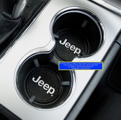 Jeep AUTHENTIC MOPAR Car Auto Coaster Cupholder Coasters Cupholders ...