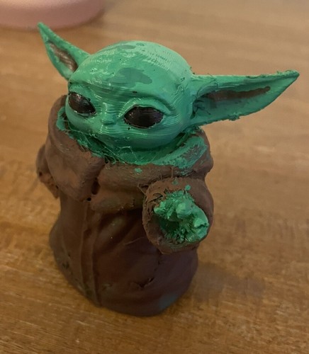 Grogu 3d Printed Hand Painted Baby Yoda (star Wars) | eBay