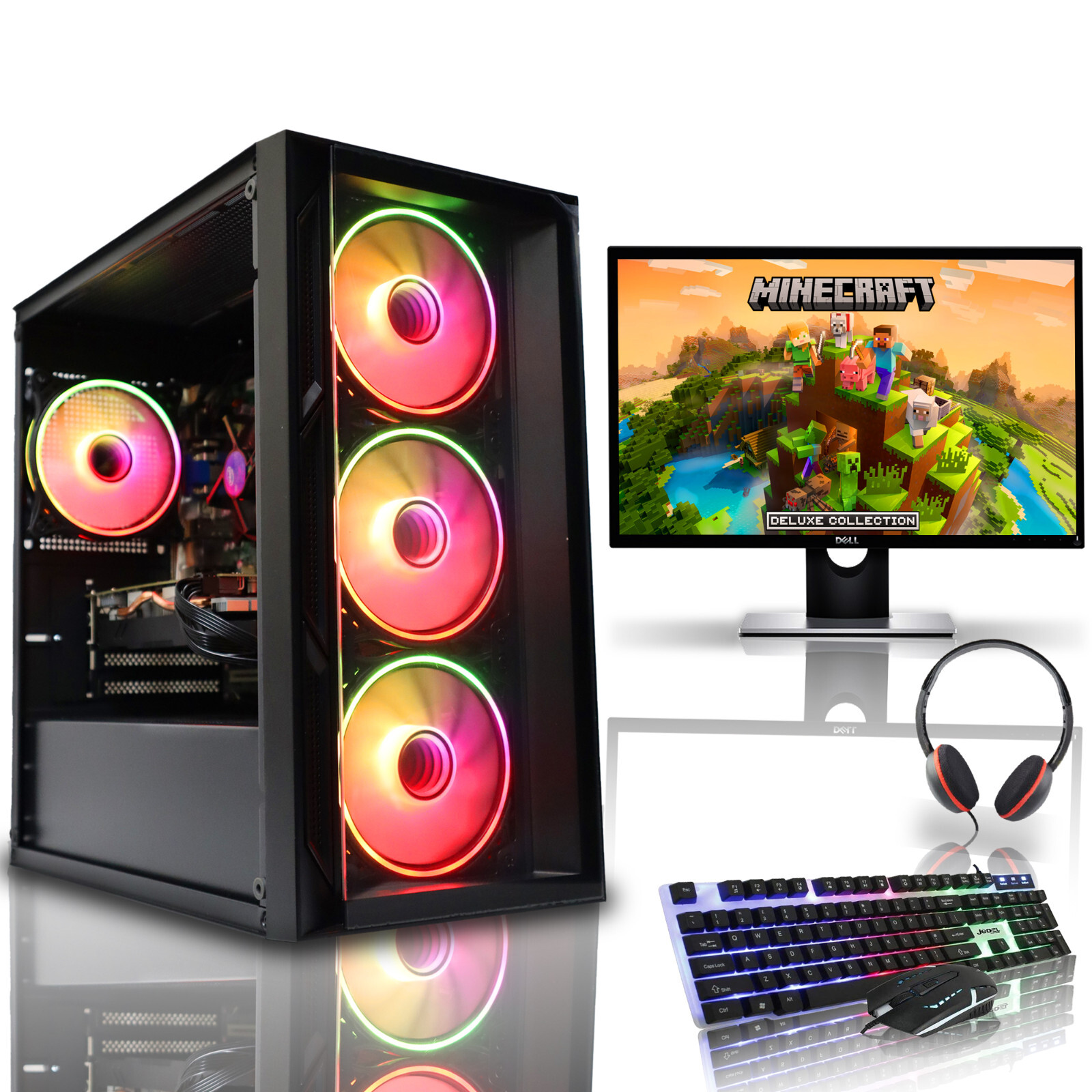 Fast Gaming PC Bundle i7 i5 i3 6th Gen 16GB RAM 2TB 1TB SSD 6GB RTX ...