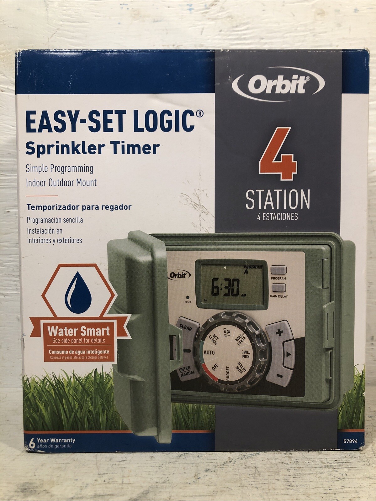 Orbit 57894 4-Station Outdoor Swing Panel Sprinkler System for sale ...