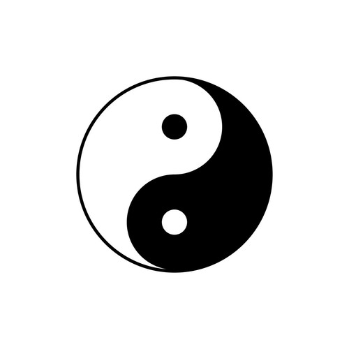 Sticker 20cm Yin & Yang Black Tattoo Taiji Symbol Decor Car Window Film ...