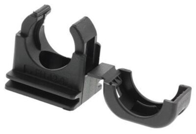 Pack 2 PMA Cable Clip Black Screw Nylon Mount Clip, 16mm Max. Bundle ...