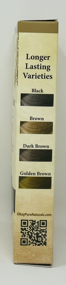 OKAY Pure Naturals Herbal Henna Loger Lasting Hair Color {Black}100% ...