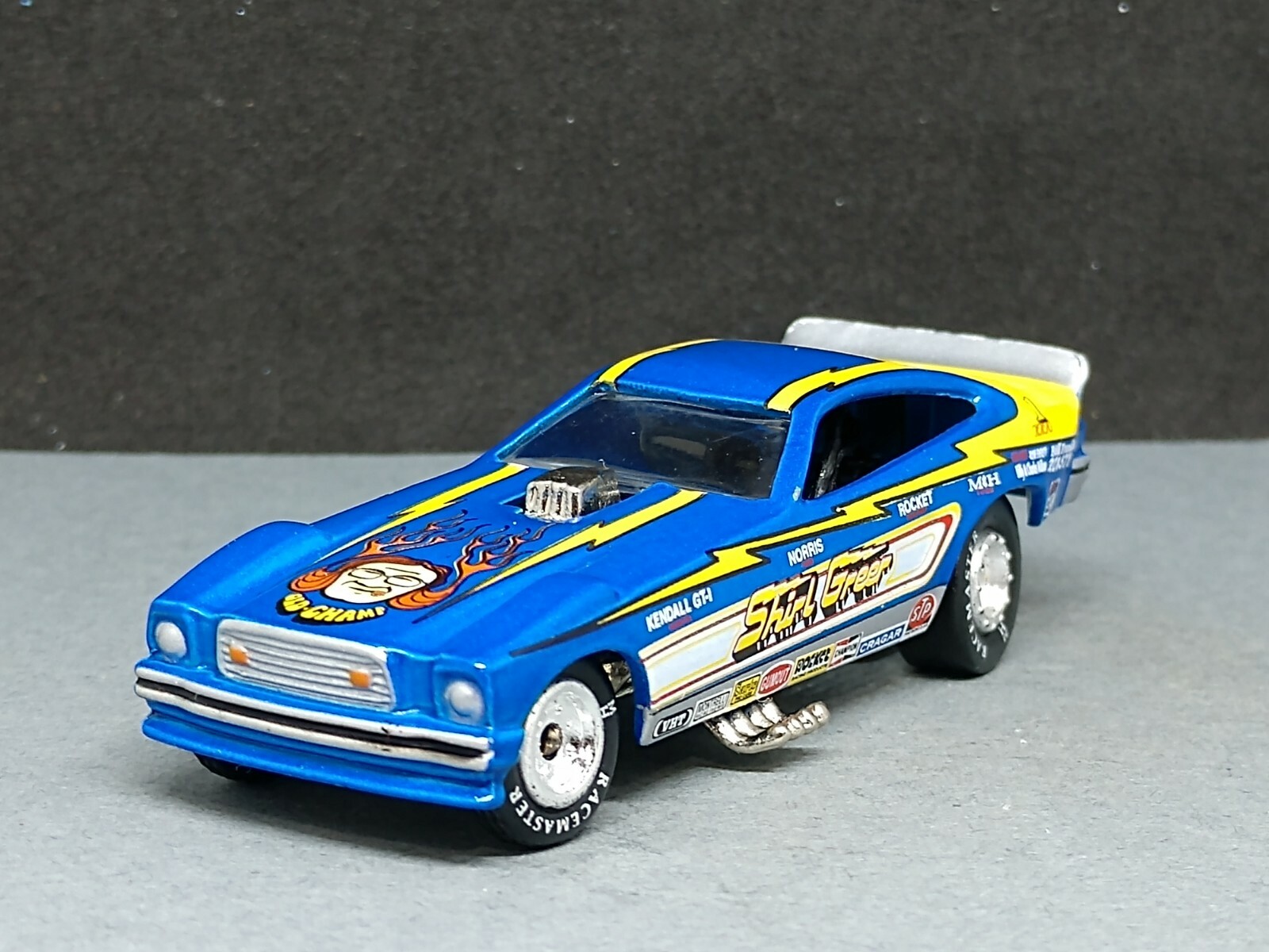 1977 '77 MUSTANG FUNNY CAR NHRA 1/64 SCALE SHIRL GREER CHAIN LIGHTNING ...