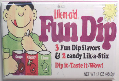 Fun Dip Vintage Candy Box 2" x 3" Refrigerator or Locker MAGNET Wrapper ...