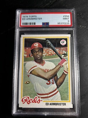 1978 Topps #556 Ed Armbrister PSA 9 Mint Cincinnati Reds | eBay