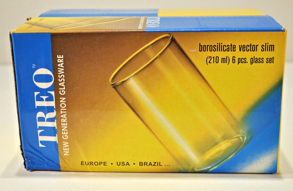 TREO Borosilicate Vector Slim 6 PCS Glass Set NEW | eBay