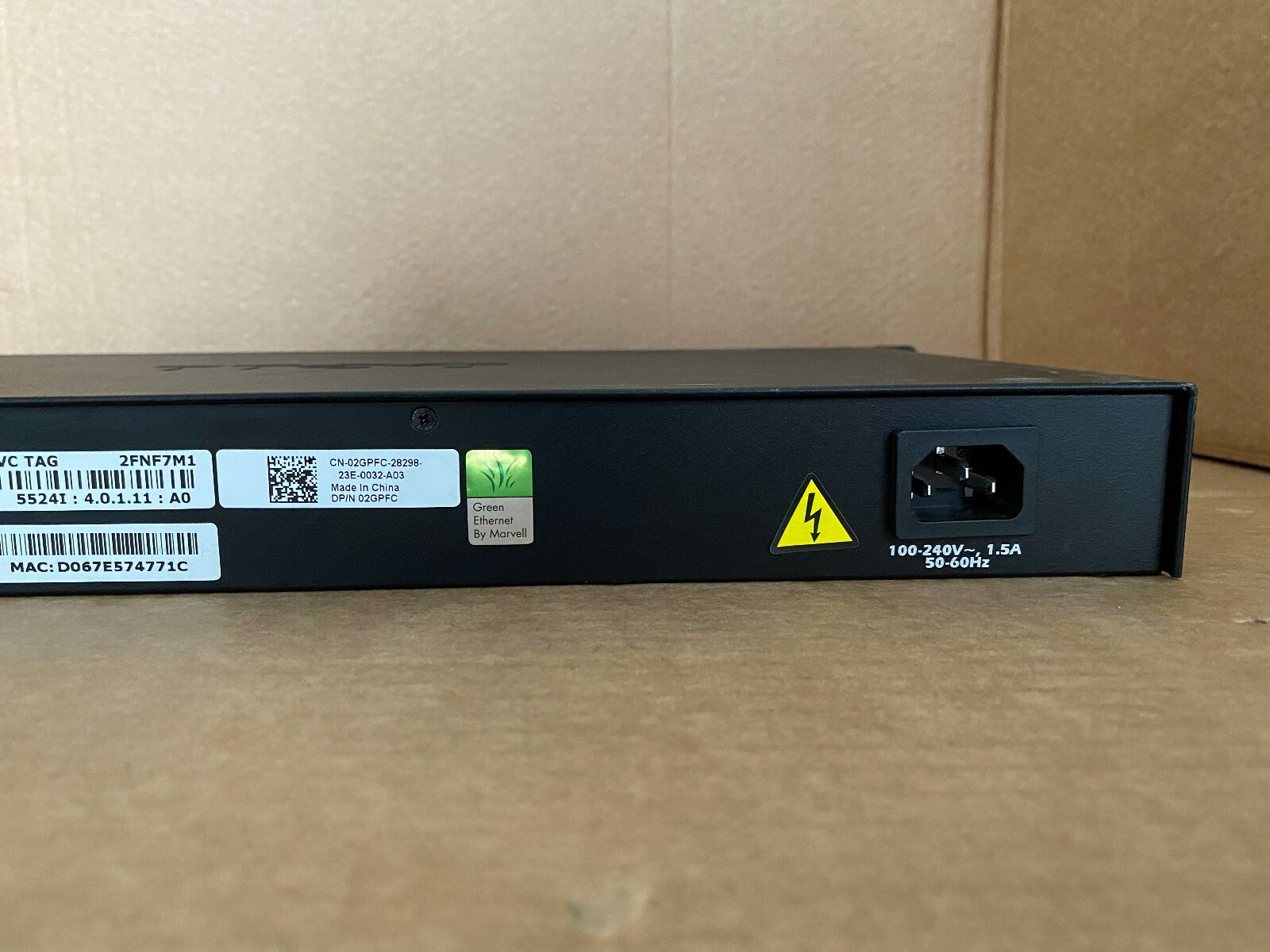 Dell PowerConnect 5524 with Brackets Dell 5524 Managed Gigabit Switch ...