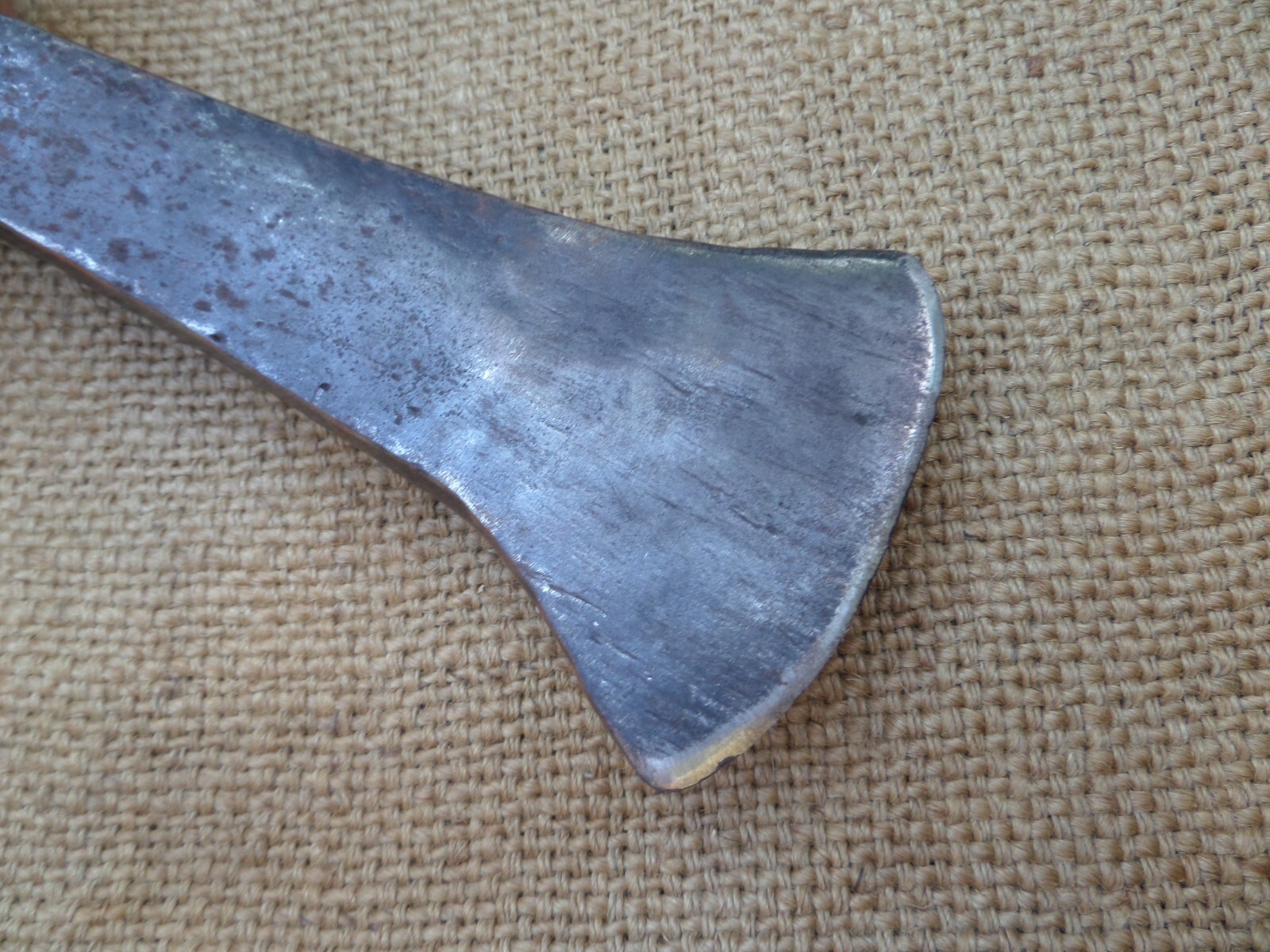 HUGE 5 LB ANTIQUE HAND FORGED AXE HEAD PICKAXE HATCHET ADZE MATTOCK ...