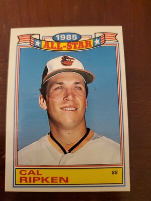 Cal Ripken 1985 Topps1985 All-Star Commemorative Baseball card 5 Of 22 ...