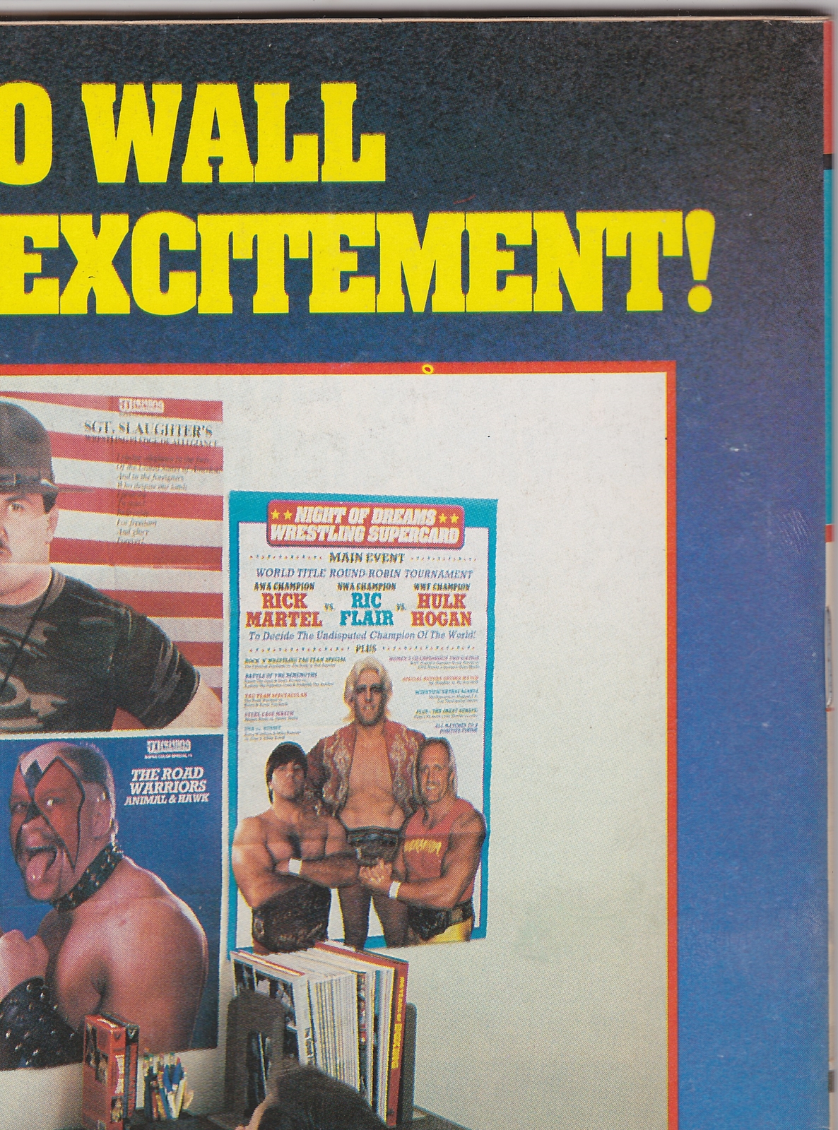 Sports Review Wrestling April 1986 Rick Martel Stan Hansen Hulk Hogan ...