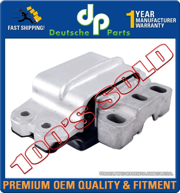 VW Left Engine Motor Transmission Mount Subframe to Trans Bracket ...