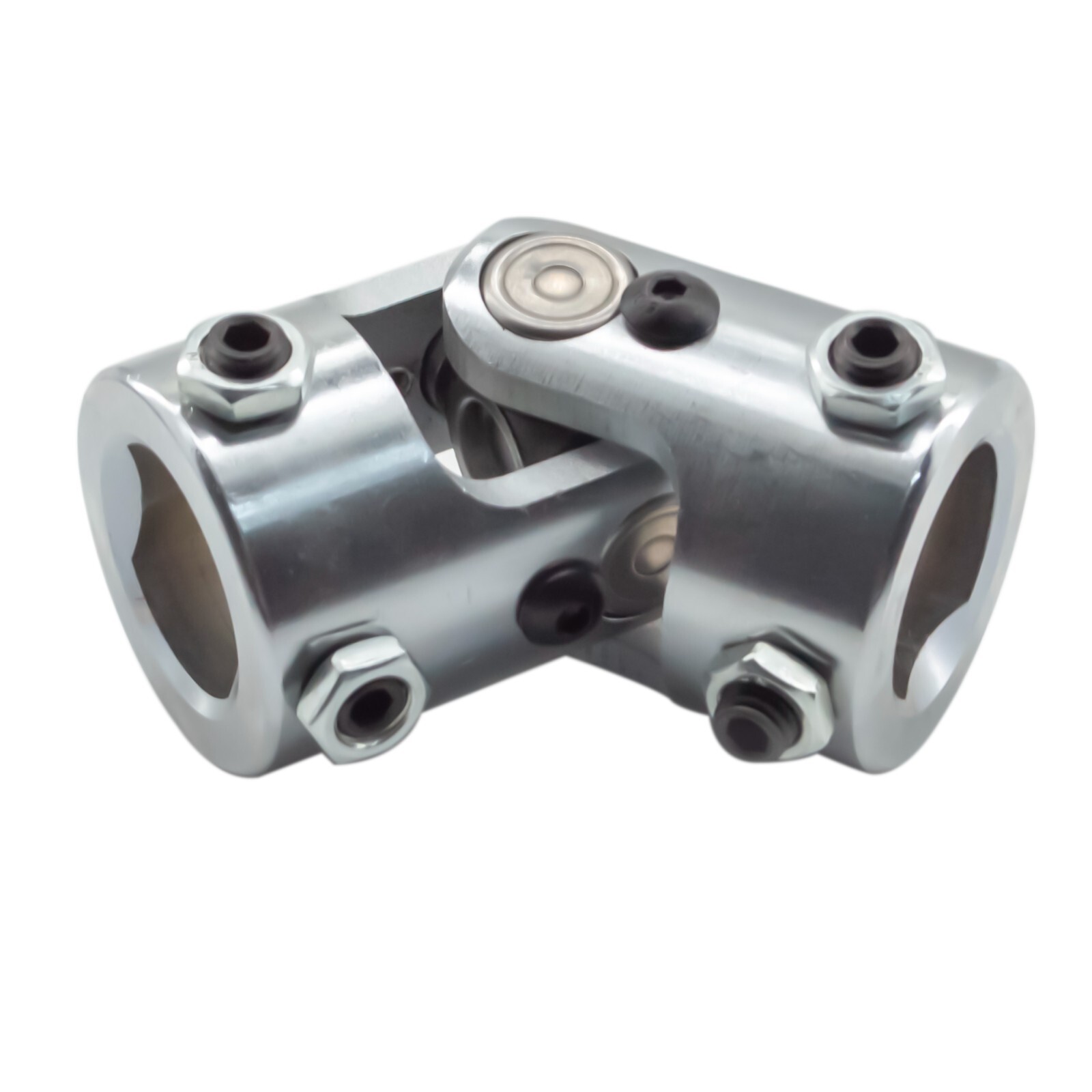 New 1" DD x 1" DD Steering U Joint Universal Shaft Coupler Chrome 1dd ...