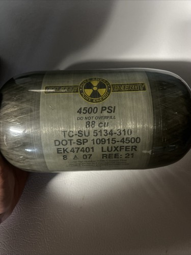 MSA 88 CU PSI Air Tank TC-SU 5134-310 DOT-E 10915-4500 PURE ENERGY REE ...