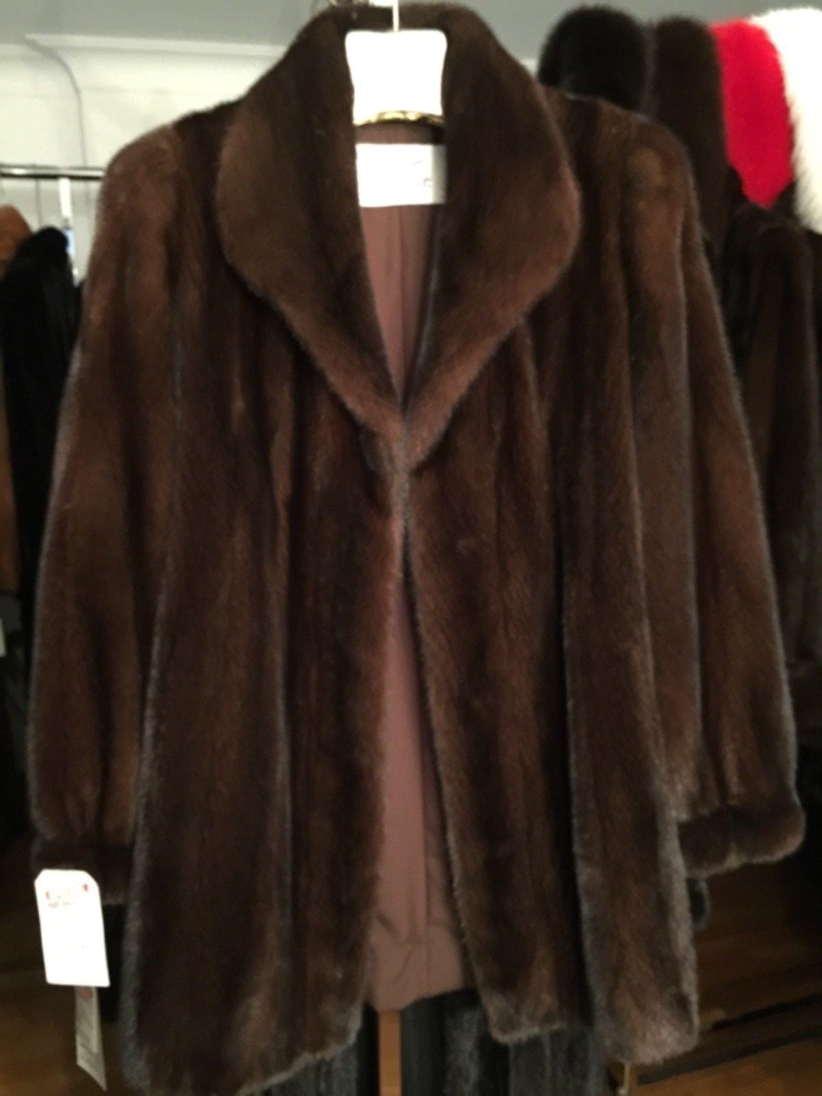 CHICAGO FUR MART SIZE 10. GORGEOUS CLASSIC BRAND NEW MAHOGANY MINK JKT ...