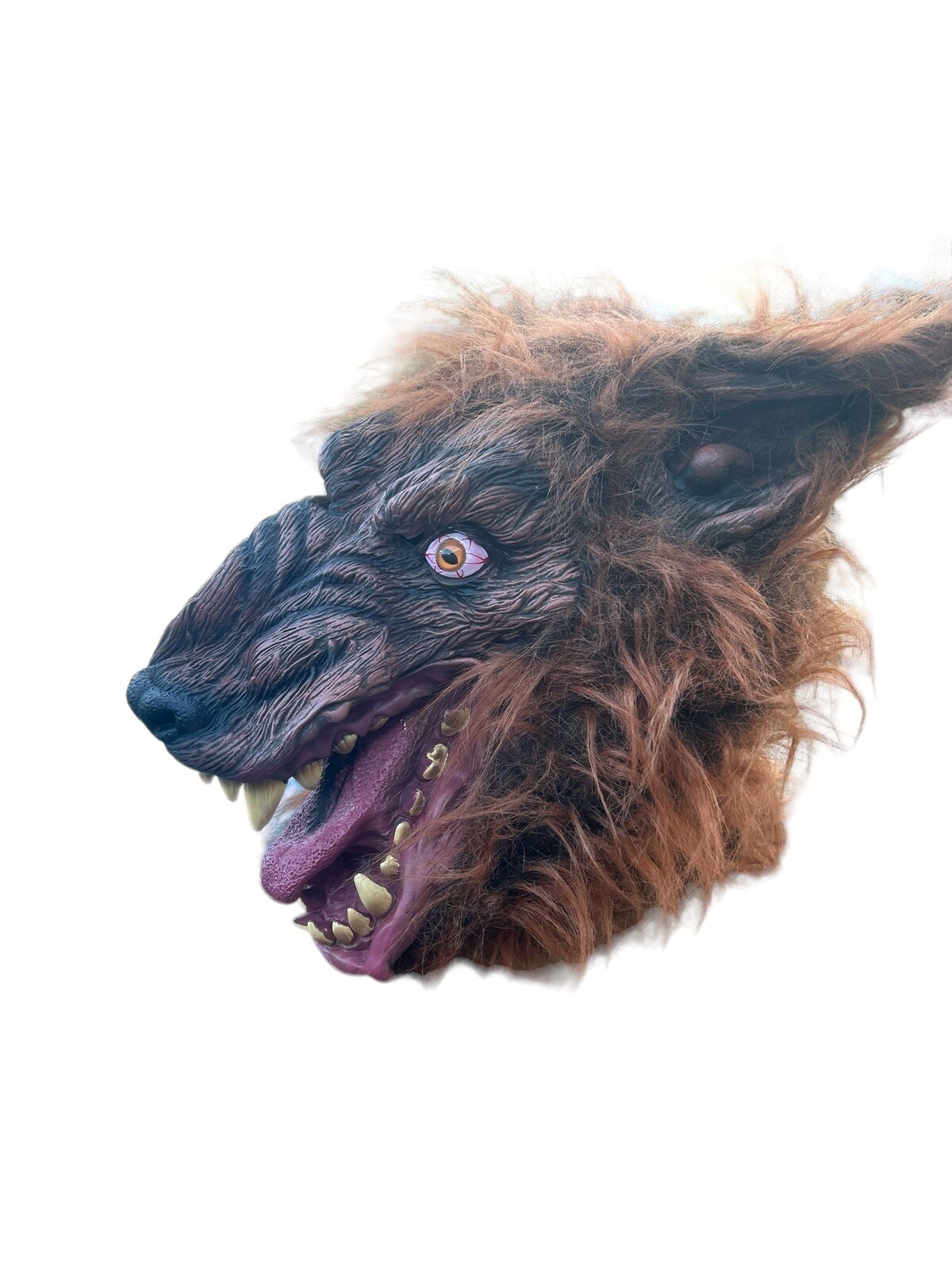 Celebrate WEREWOLF MASK Latex Eyes ADULT SIZ HALLO… - Gem