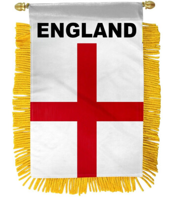 ENGLAND MINI BANNER FLAG GREAT FOR CAR & HOME WINDOW MIRROR HANGING | eBay